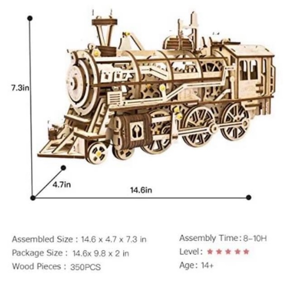 Games | 3d Wooden Train Kit New In Box | Poshmark